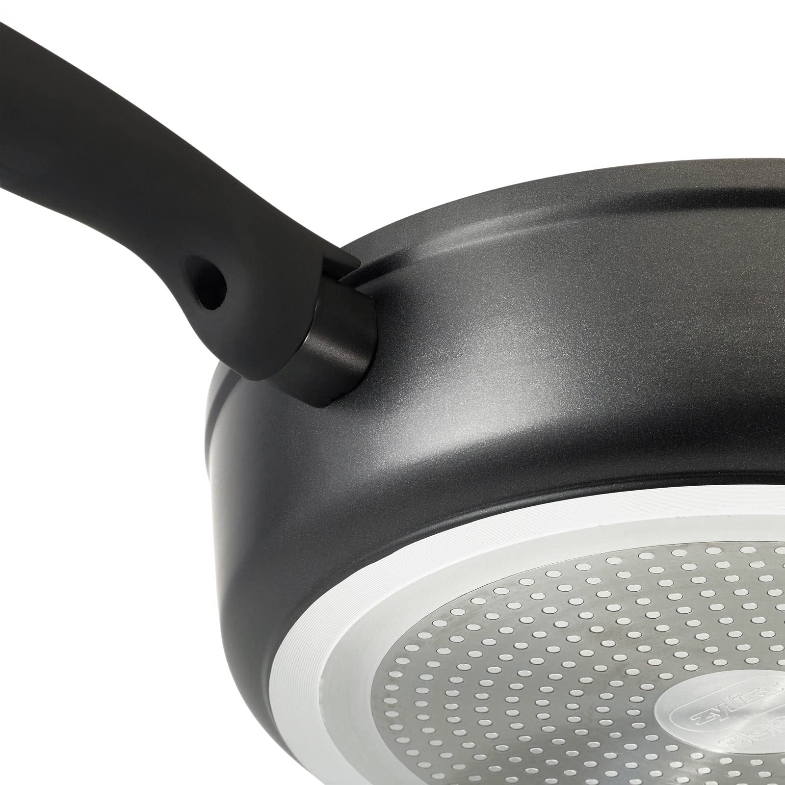 Zyliss Cook Non-Stick Forged Saut茅 Pan with Glass Lid, Aluminium, Black, 53.9 x 29 x 15.6 cm