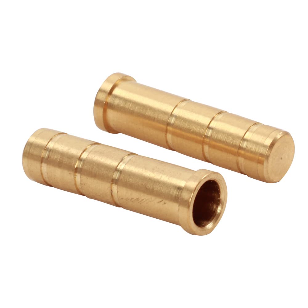 SOPOGER Archery Brass Arrow Inserts .244" /6.2mm Arrow Insert for Carbon Arrows 50 Grain Copper Arrow Tips Shaft Insert Screw Archery Accessories 12 Pack