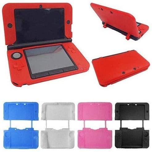 New Rubber Soft Silicone Cover Case for 3DS XL LL 3DSXL 3DSLL Console Full Body Protective Skin Shell (Clear White)
