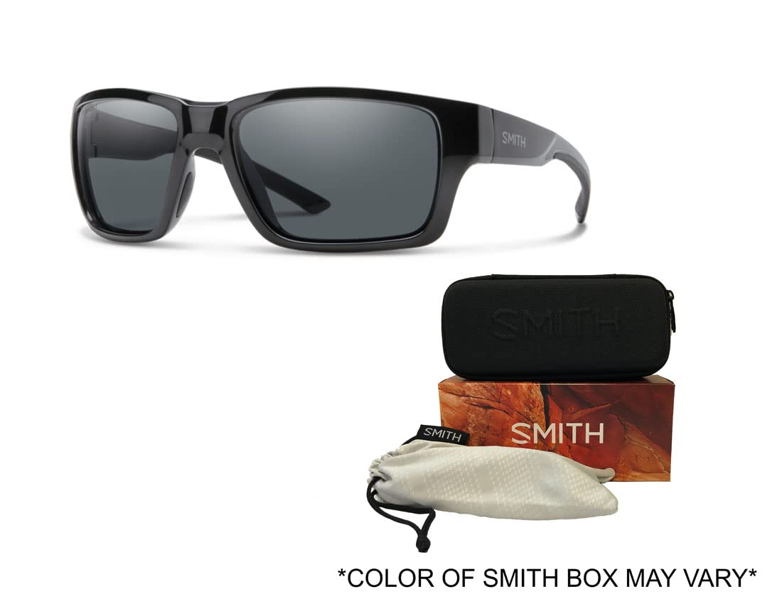 SMITH Outback 0086/SP 59MM Dark Havana/Bronze Polarized Rectangular Sunglasses for Men + BUNDLE with Designer iWear Eyewear Kit