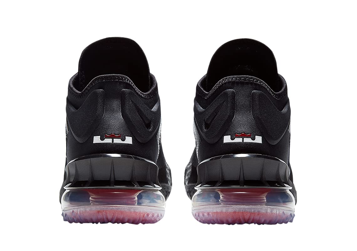 Nike Men's Lebron XVIII Low Black/White-University Red (CV7562 001) - 10