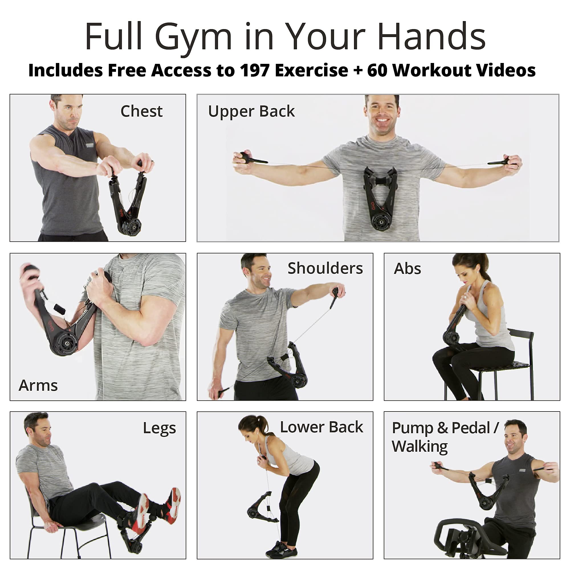 OYO Personal Gym - Full Body Portable Gym: Home, Office or Travel - NASA SpiraFlex Resistance Technology