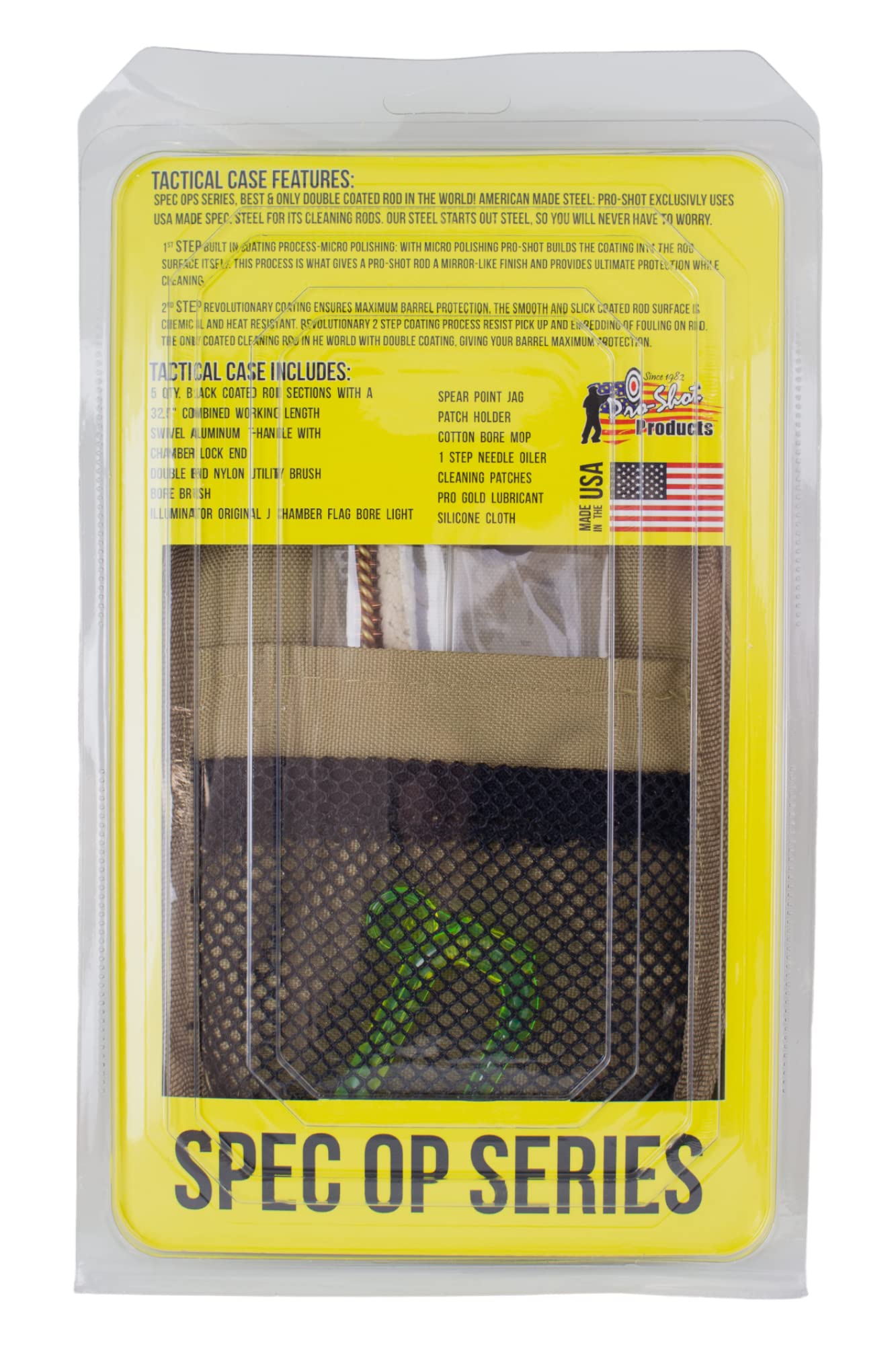 Pro-Shot Products Coyote Coated Rods for 6.5mm in Coyote Tan Pouch