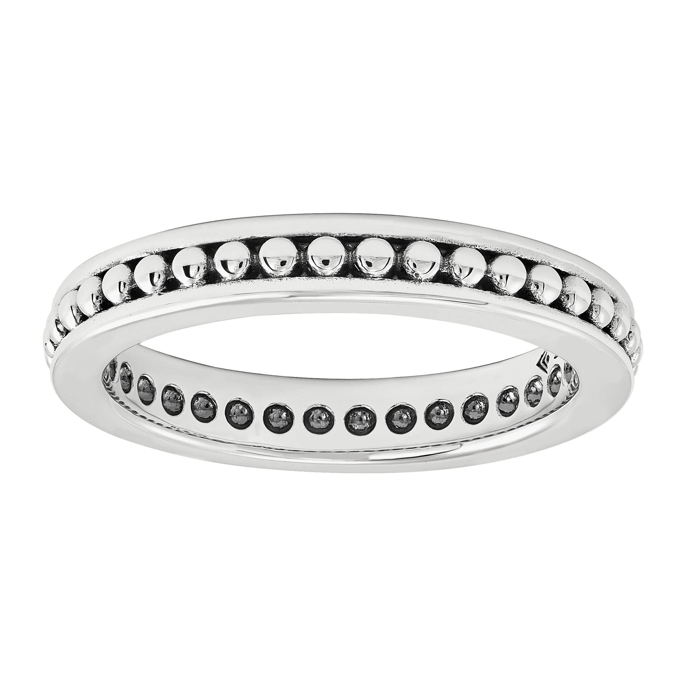 Silpada 'Soul in To It' Beaded Stud Ring in Sterling Silver, Size 9