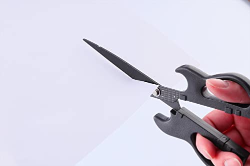 Stratocaster Electric Guitar Scissors with Stand and Cap, Black - Fluorine Coating, Japanese Stainless Steel - Made in Seki Japan