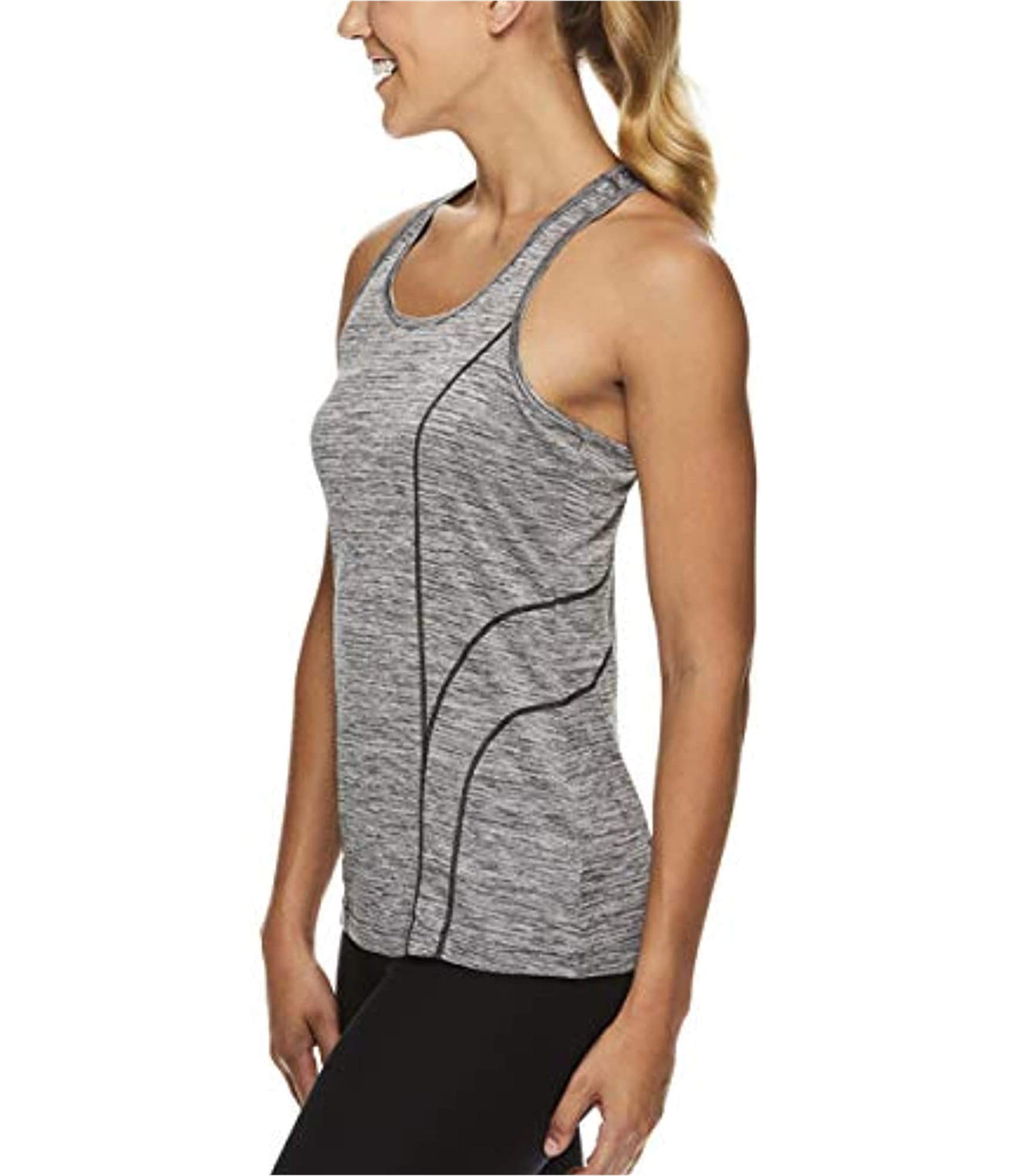Reebok Womens Racerback Tank Top, Black, Large