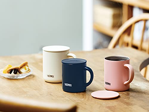 Thermos JDG-451C MWH Vacuum Insulated Mug, 15.2 fl oz (450 ml), Milk White