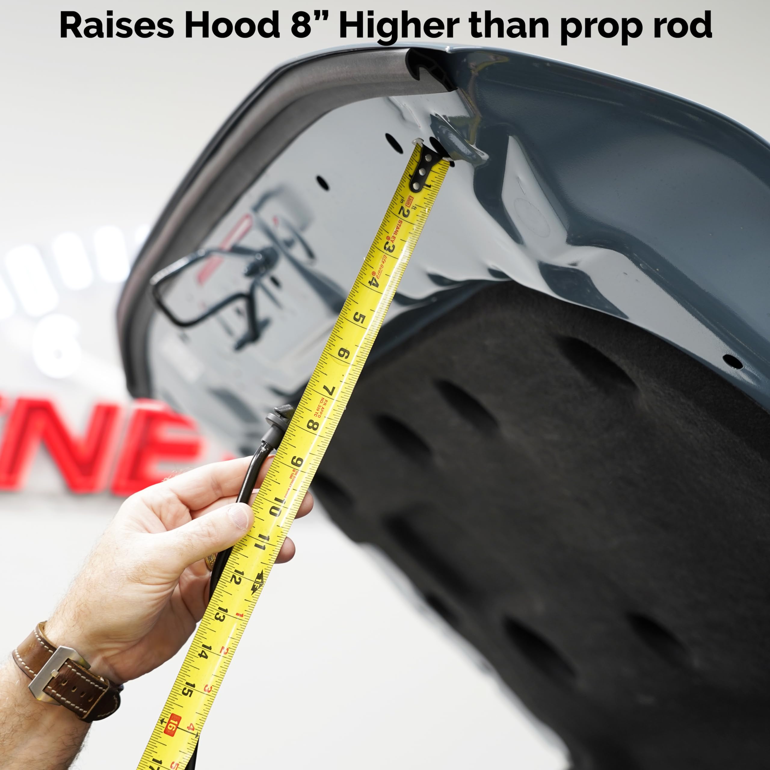 Redline Tuning 21-11039-03 Hood MaxLIFT ELITE System Compatible with Ford Bronco 2021+ (Stainless Steel Struts - Bolt in System)