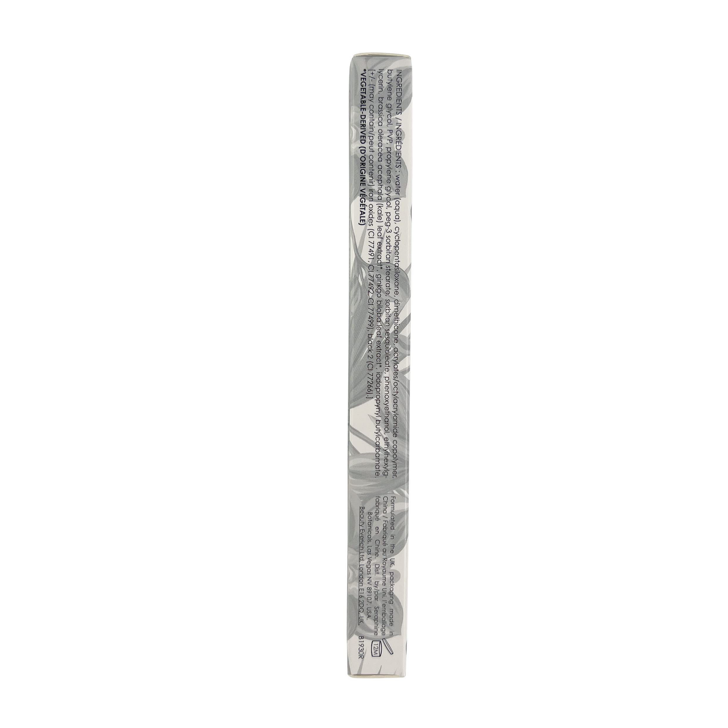 Seraphine Botanicals Waterproof Liquid Eye Liner - Long Lasting Liner Pen Brush Ultra Fine Tip Eye Gel Pigmented Makeup Black Smudge Resistant (Luna)