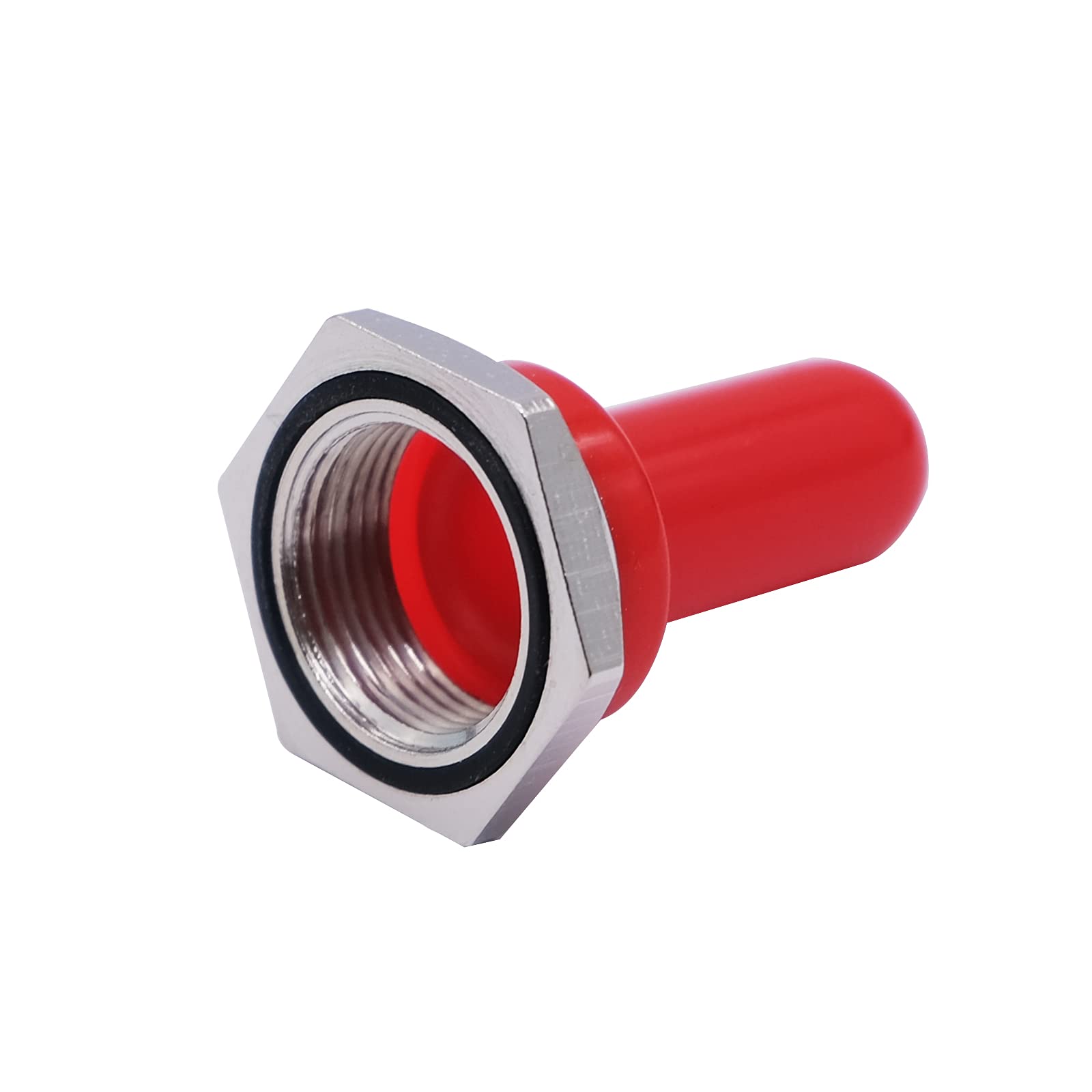 mxuteuk 5pcs Red 12mm Rubber Rocker Toggle Switch Knob Hat Waterproof Boot Cover Cap Ten-MZ-R