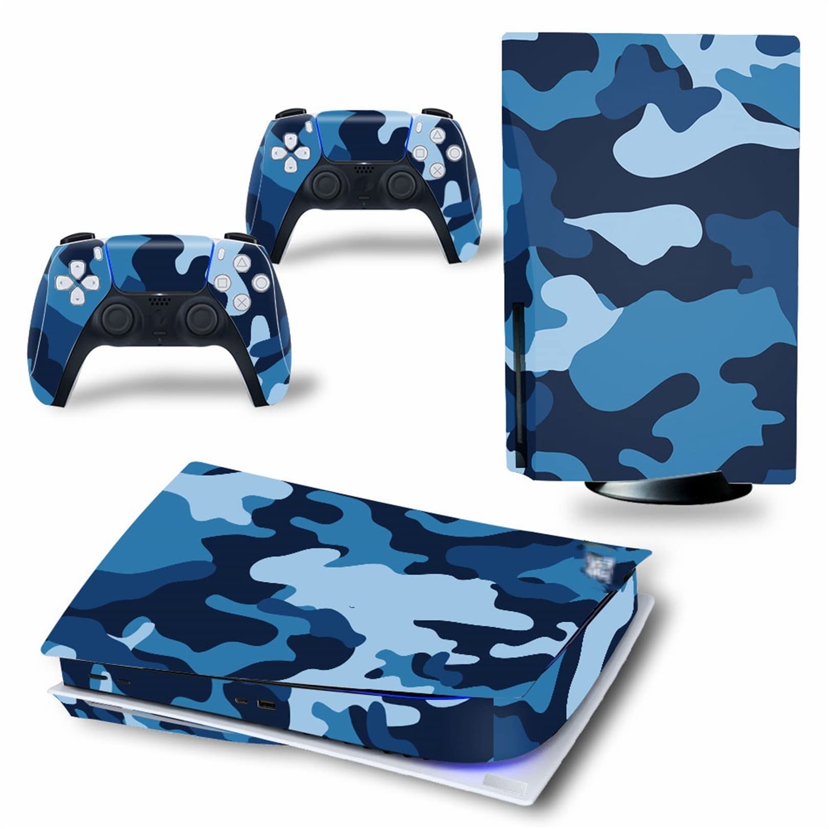 WREXIL LEEWEE for PS5 Skin Disc Edition & Digital Edition Console and Controller Vinyl Cover Skins Wraps Scratch Resistant, Compatible with for PS5 893120 No Foaming (Size : Disc Version)