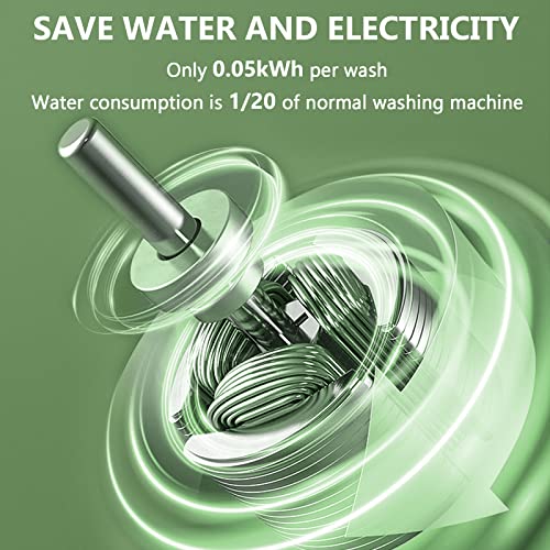 Portable Washing Machine and Dryer Combo, 8L Mini Folding Washing Machine Portable with Disinfection Function, Small Portable Washer and Dryer Combo for Apartments, Dorm, Camping, RV, Travel Laundry