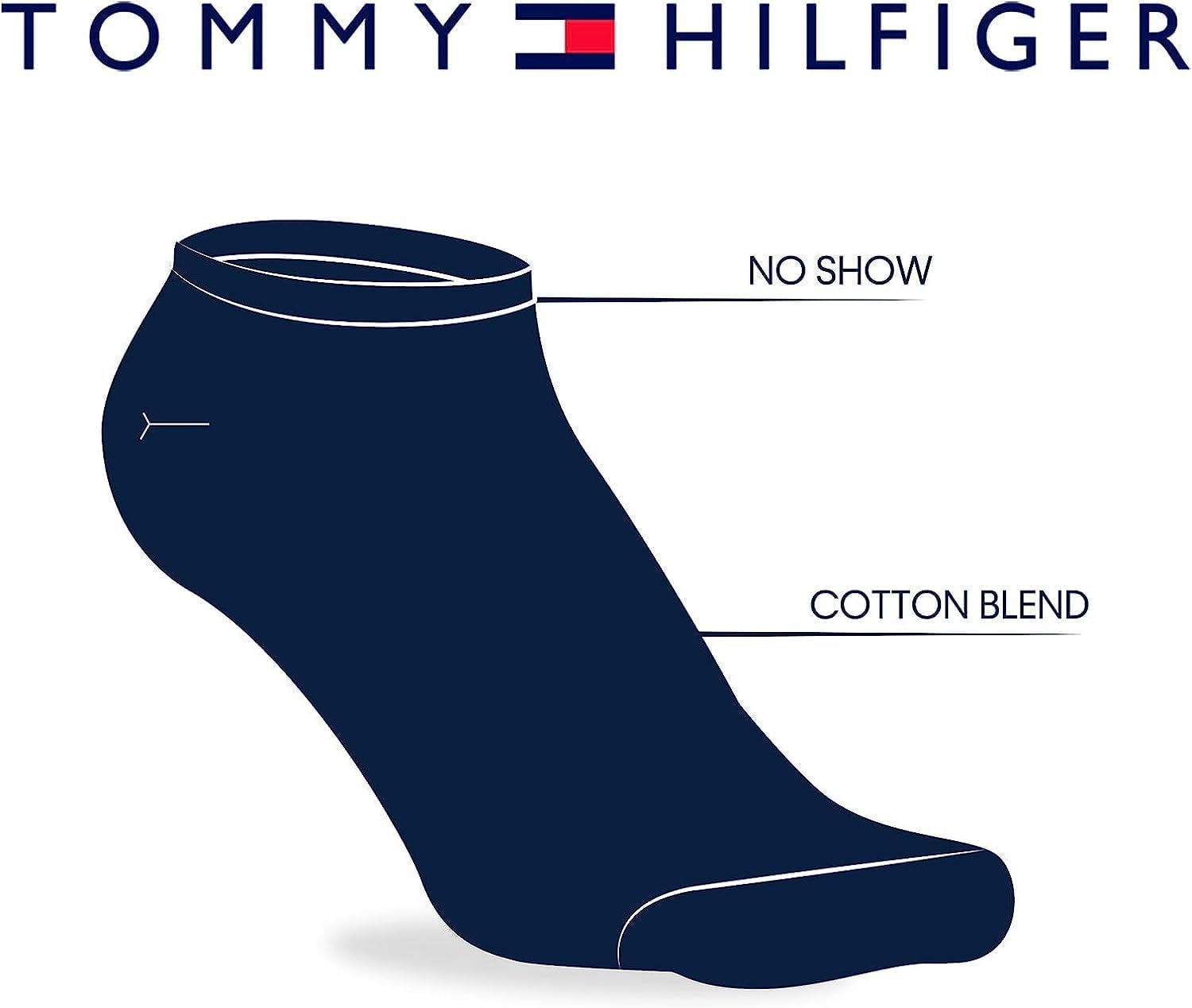 Tommy Hilfiger Women's Socks - Lightweight No Show Socks (12 Pack), Size 4-10, White Logo