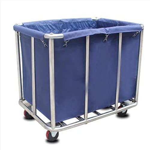 XIJIXILI Laundry Basket with Wheels Industrial 12 Bushel (400l) Collapsible Laundry Hamper Commercial Large Heavy Duty Rolling Laundry Cart Waterproof Laundry Trucks For Home Organizer Storage