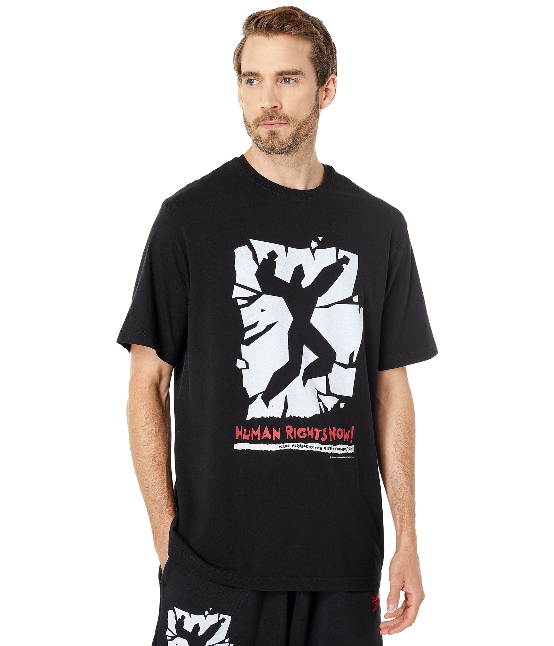 Reebok Men's Reebok Essentials Graphic T-shirt, White, Large