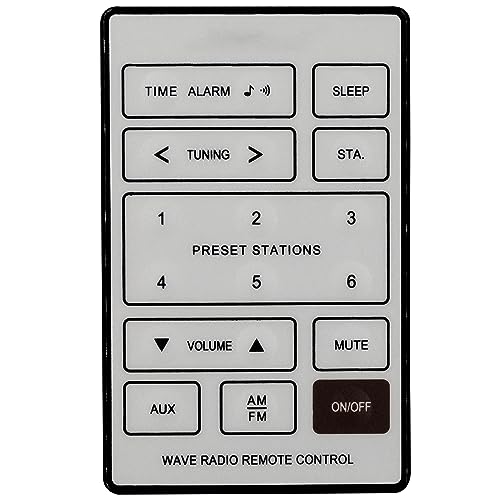 Replacement Remote Control for Bose AWR1-1W AWR1-G1 AWR1-2W AWR1-4A AWR1W1 AM189930 Clock Wave Radio