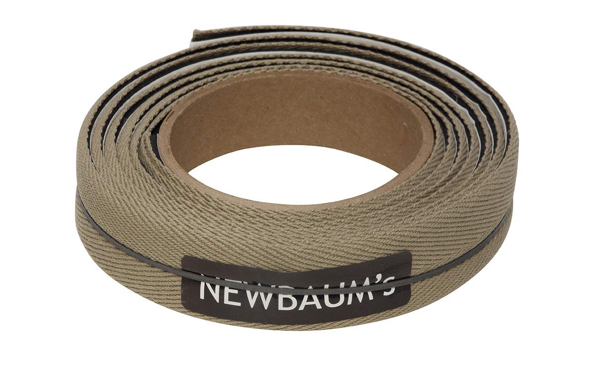 Newbaum's Cushioned Cotton Cloth Handlebar Tapeâ Khaki. Made in USA (7 ft. Roll of 1.25â Wide wrap) Classic Look and Feel of Cotton, but with Neoprene Padding for Modern Comfort