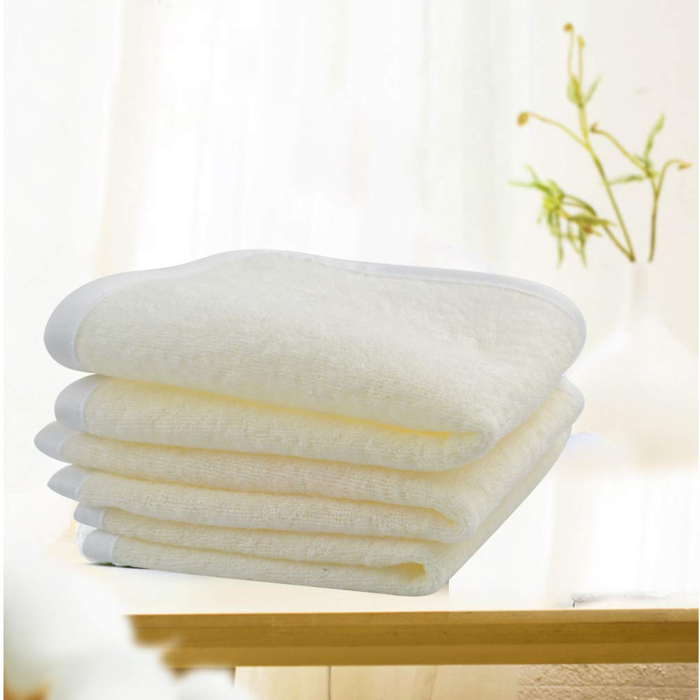 Nydotd 8 Pcs Exfoliating Face and Body Wash Cloths Towel Soft Weave Bath Cloth Dual-Sided Exfoliating Scrub Cloth Skin Washcloth Massage Bath Cloth (Exfoliating Side and Soft Terry Side Cloth) 10"x8"