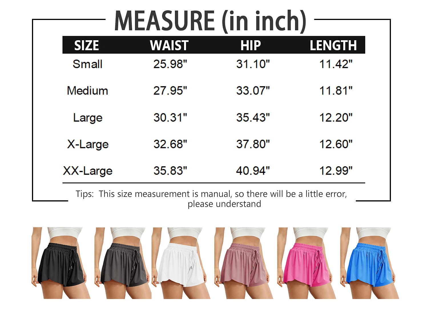 Trendy Queen Women's 2 in 1 Flowy Shorts Athletic Lounge Butterfly Running Comfy Shorts High Waisted Gym Summer Skirts Black