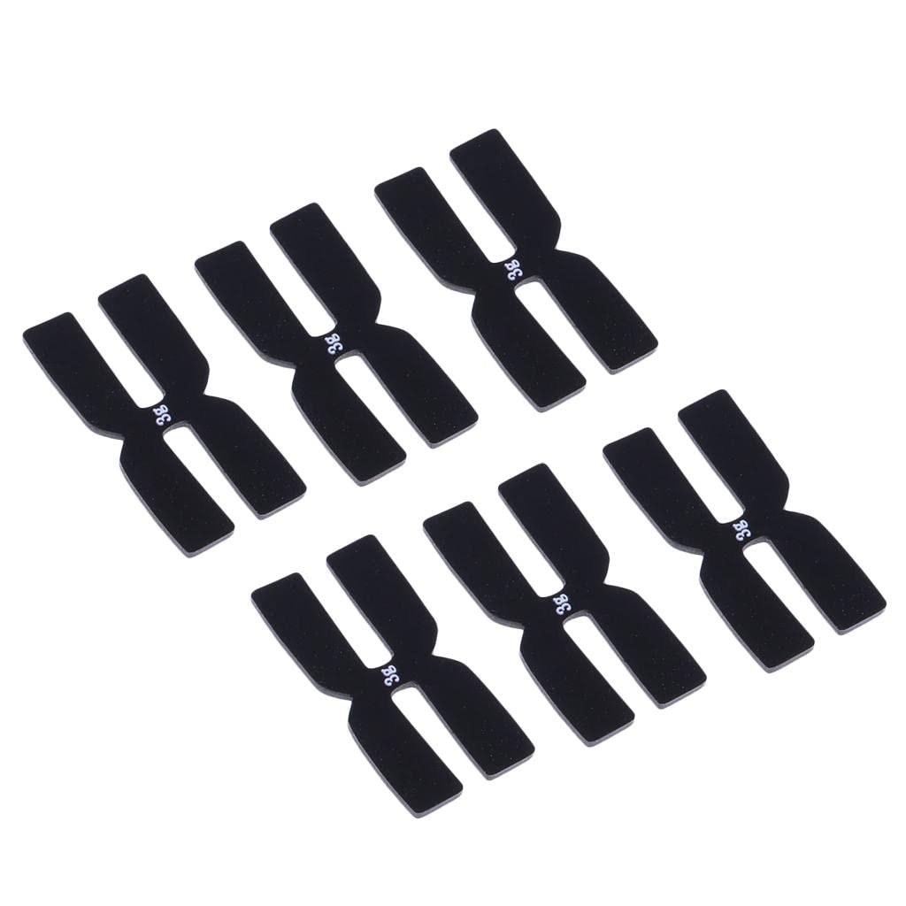 simhoa 6X Silicone 3g Racquet Balance Strips Tape Weighted Bar for Tennis Badminton, Black, 4x2cm