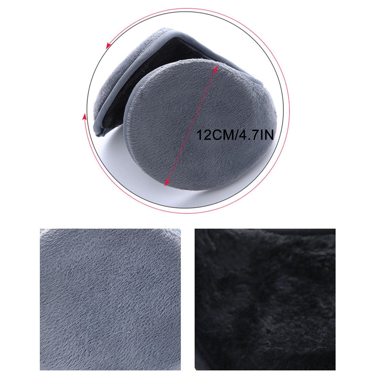 Unisex Foldable Winter Earmuffs Foldable WinterWindproof Thickened Ear Warmer Earmuffs for Outdoor - Behind The Head Earmuffs