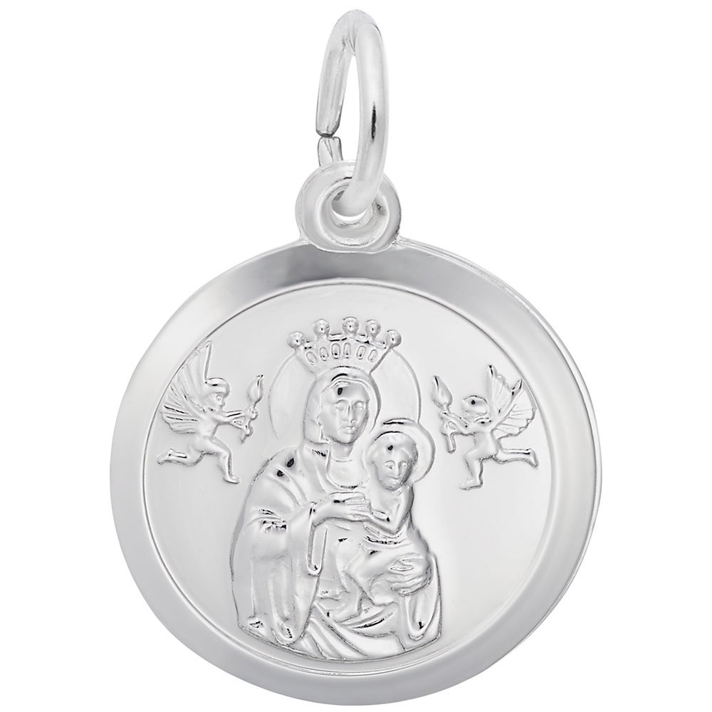 Rembrandt Charms 925 Sterling Silver Madonna And Child Charm Pendant