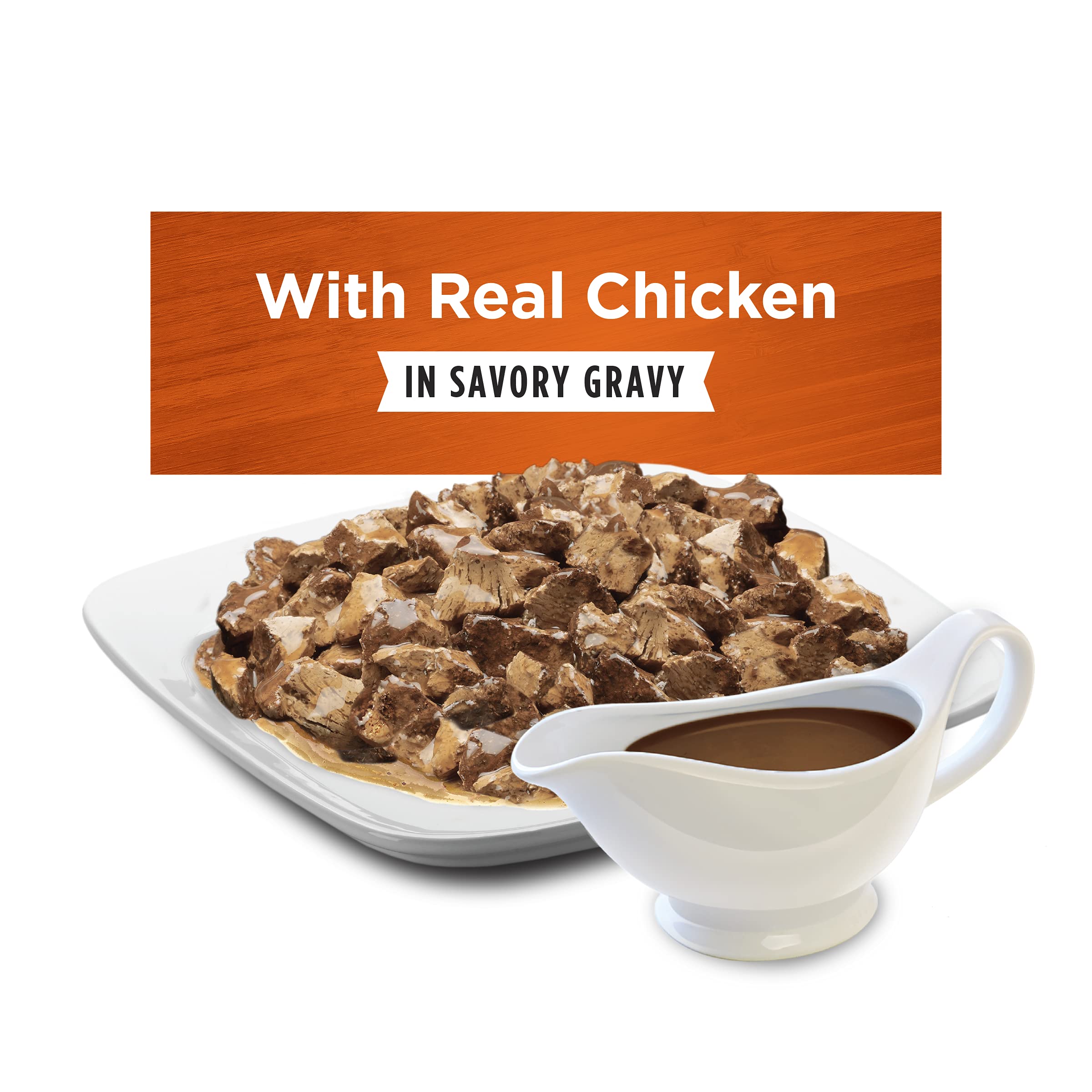 Purina Dog Chow High Protein Gravy Wet Dog Food, High Protein With Real Chicken - (12) 13 oz. Cans