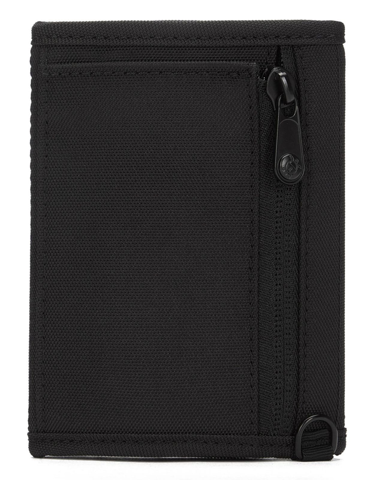 Pacsafe Rfidsafe V125 Anti-theft Blocking Tri-Fold Wallet, Black
