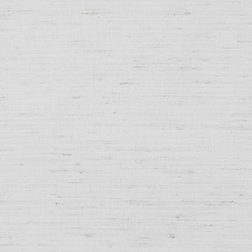 No. 918 Winnie Slub Textured Linen Blend Sheer Tie Top Curtain Panel, 50" x 63", White