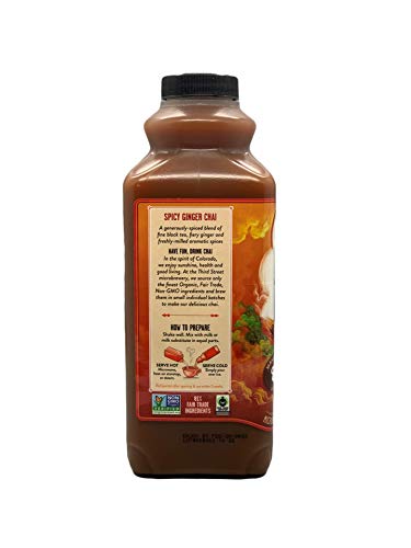 Third Street Chai, Dragon Tongue Ginger, 32 Ounce (Pack of 6)