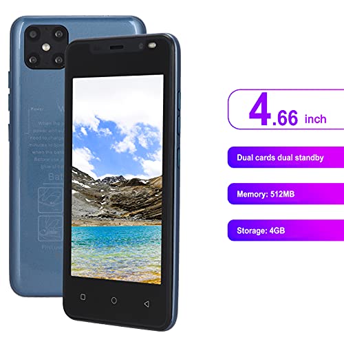 Unlocked Android Smartphone,Dual Cards Dual Standby Smartphone, 4.66 Inch Display Cell Phone with Front Rear High Definition Dual Cameras,Mobile Unlocked Phone