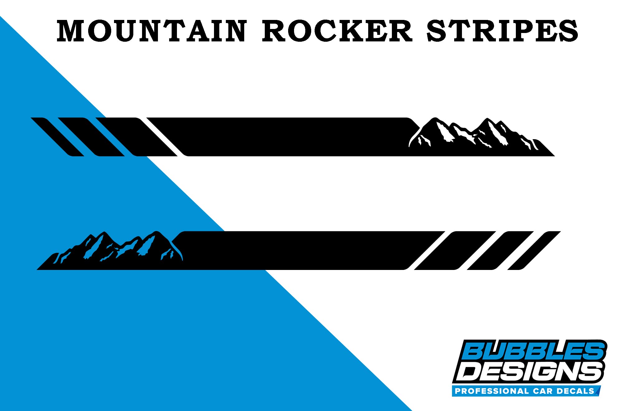 Mountain Stripes Decals Stickers Graphics Compatible with Ford F150 all Generations (2900B)