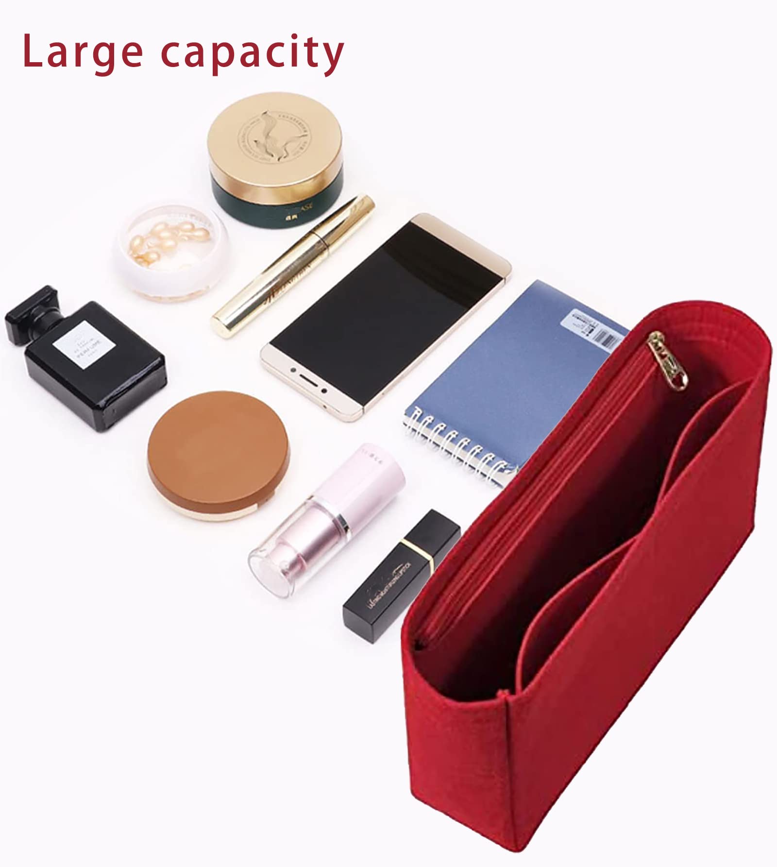 Xilkoze Bag Organizer Insert Slim,Purse Organizer Insert for Handbags,for Chanel 19 Packs Inner Bladder Bag Storage Finishing Bag Leboy Inner Bladder Bag