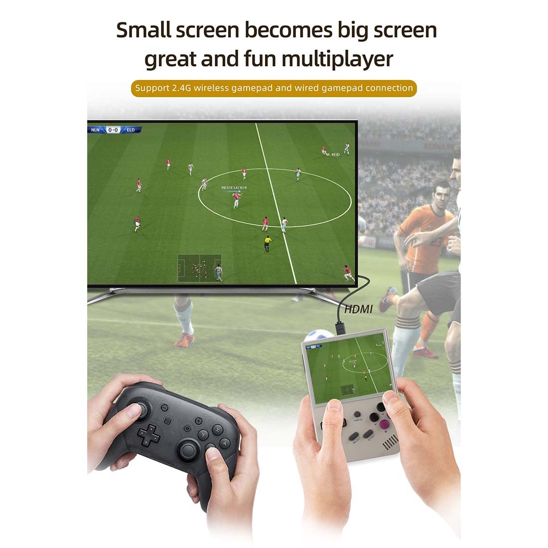 Wuba RG35XX Handheld Game Console, 64G 3.5-Inch Portable Mini Handheld Game Console with 5000 Games, Gift Birthday Presents for Kids & Adults (Gray)