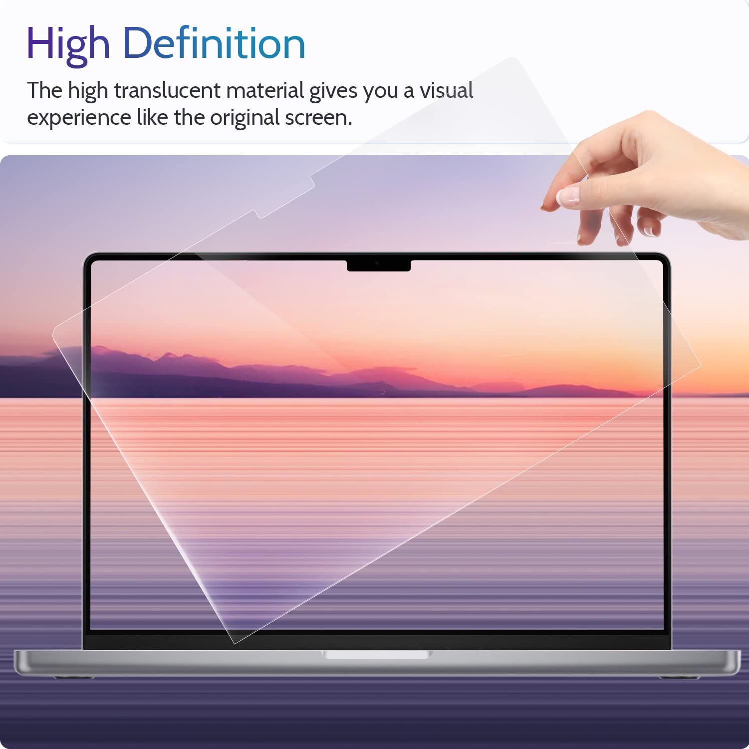 Peslv 3-Pack Anti Blue Light Screen Protector for MacBook Air 15 Inch(2023-2024, M2 M3)-A2941 A3114, 15.3" Mac Laptop Glare Filter Uv Blocker Shield Cover Eye Protection Film