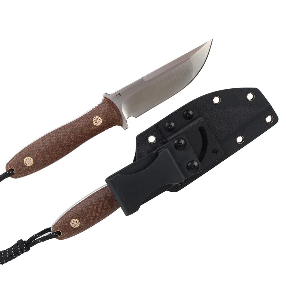 Sosoin D2 steel blade Sos-004 outdoor survival hunting knife with linen handle (S2)