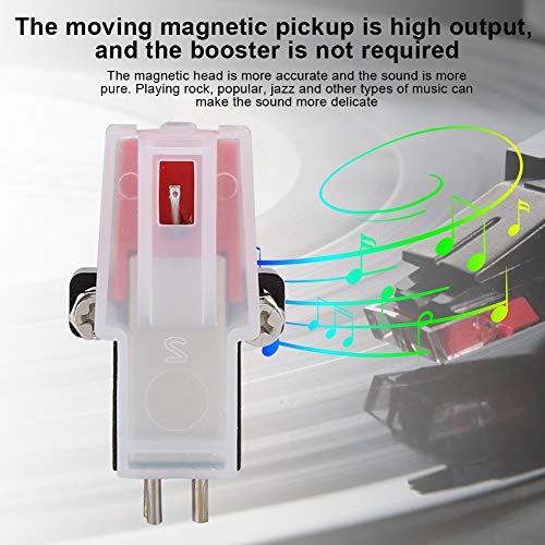 Phonograph Stylus Needle, Electromagnetic Dual Moving Magnet Stereo Vinyl Record Player Stylus Needle, Stylus Needle for Vinyl Record Player