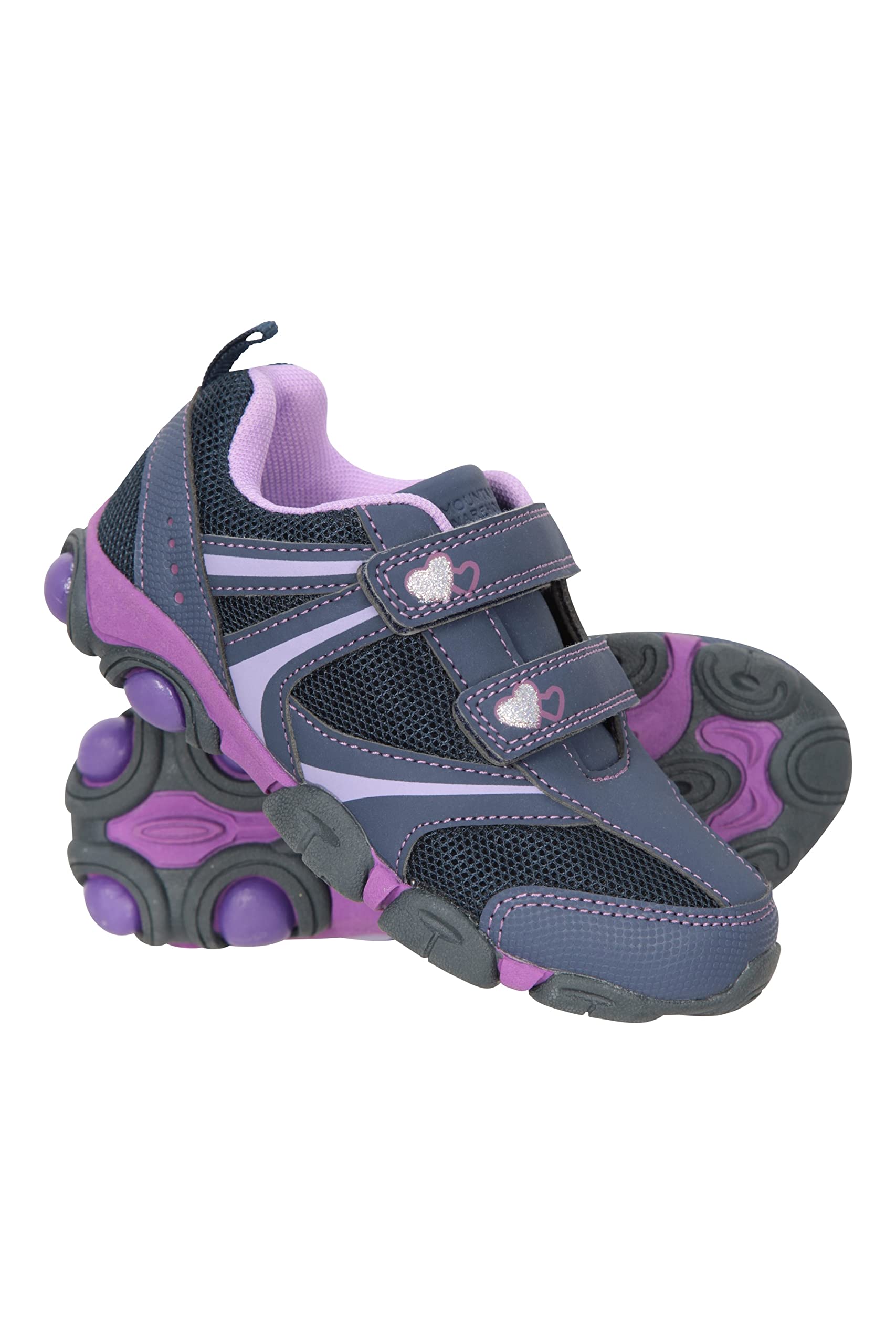 Mountain Warehouse Light Up Adaptive Toddler Shoes Purple Kids Shoe Size 12 US