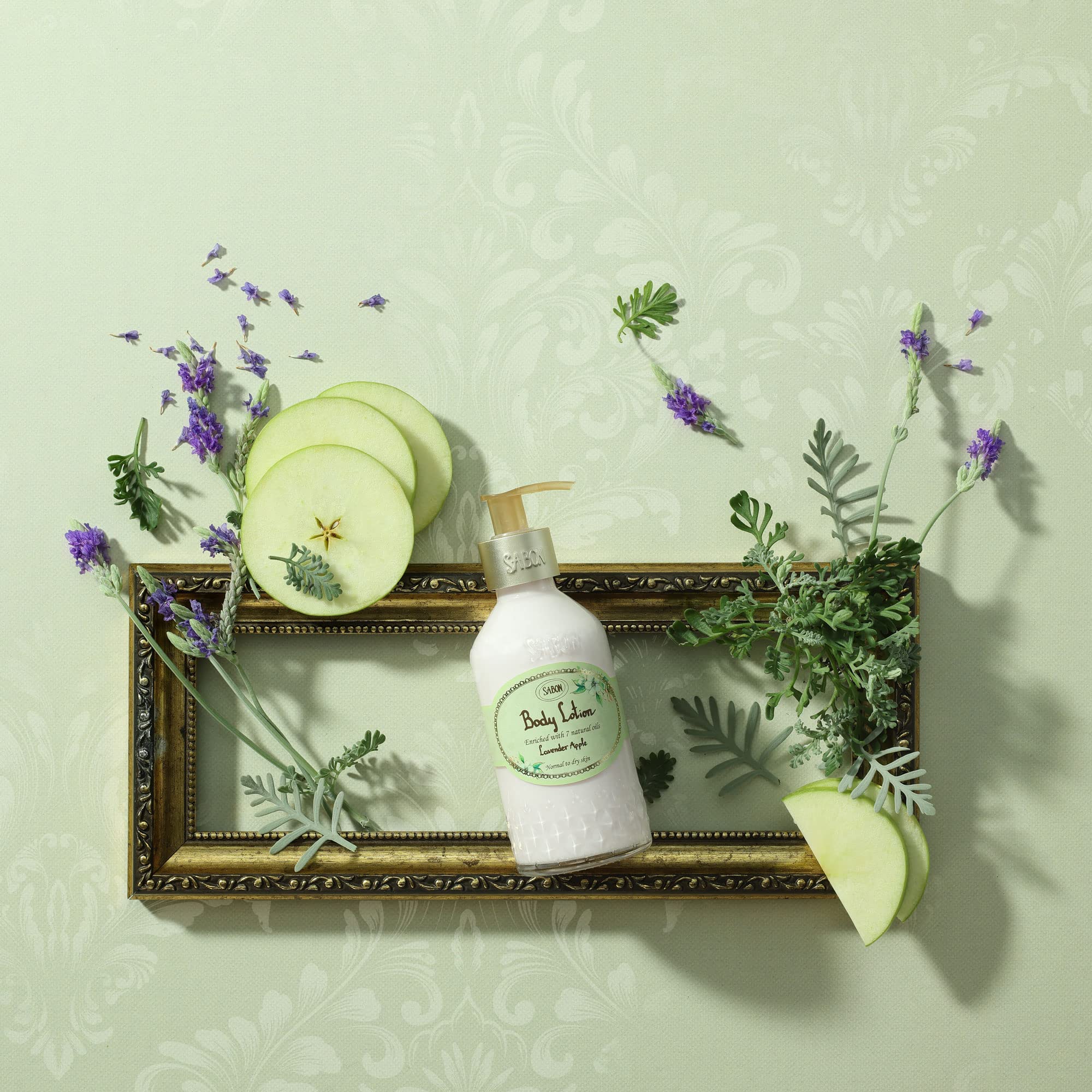 Sabon Body Lotion — Lavender Apple | Luxurious, Moisturizing Lotion for Soft Skin | 7 Botanical Oils | For All Skin Types | 7 Fl Oz