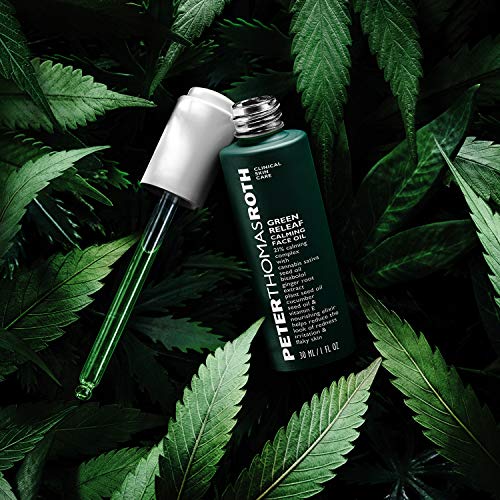 Peter Thomas Roth | Green Releaf Calming Face Oil | Facial Elixir with Hemp-Derived Cannabis Sativa Seed Oil, Helps Relieve the Look of Inflammation