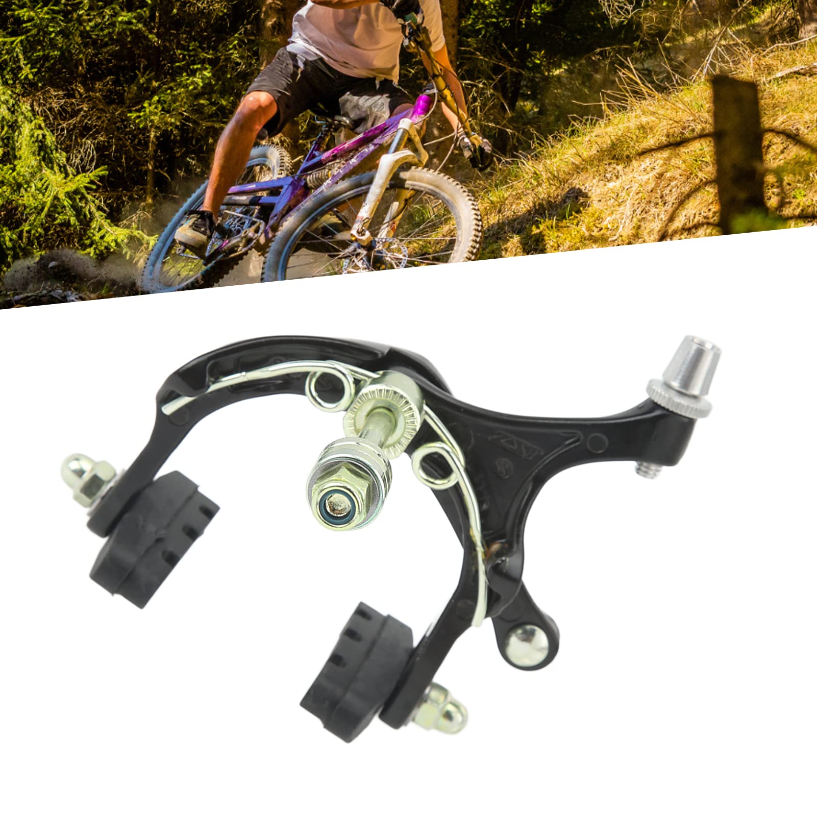 VGEBY Road Bike Brake Caliper Aluminum Alloy C Clamp Brake UT Caliper Bike Replacement Accessories for Riding Cycling (Front Caliper)