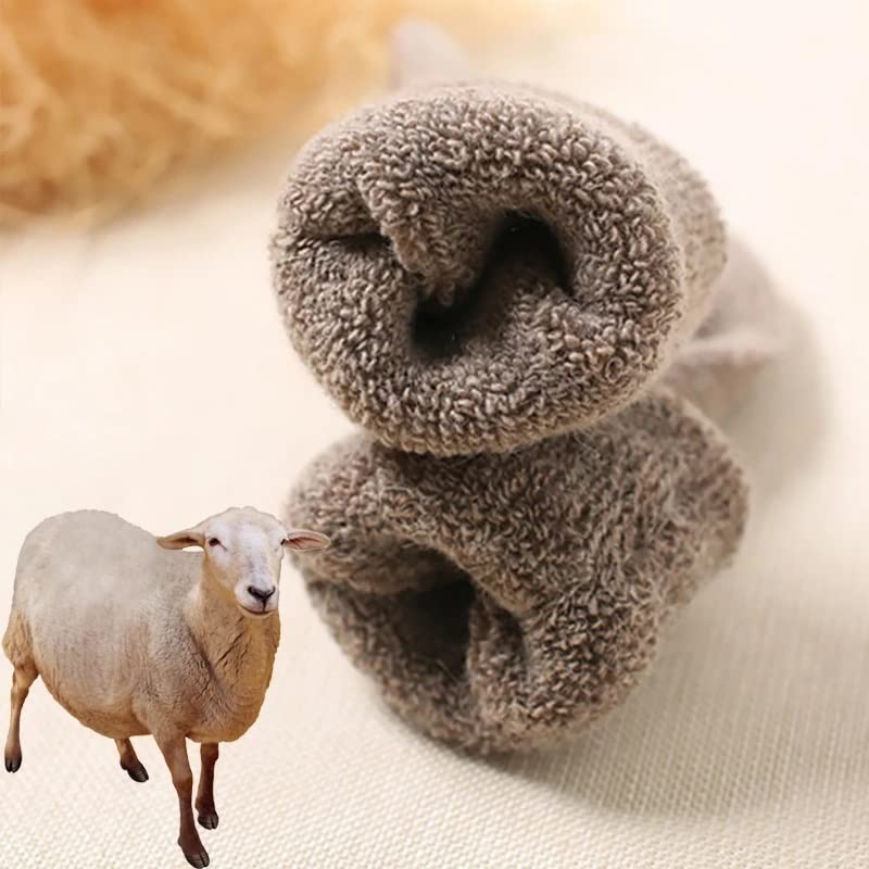 Socks -Thick Wool Socks Men Warm Winter Cashmere Cotton Long Socks Snow Boots Floor Thicken Thermal Sock 5 Styles
