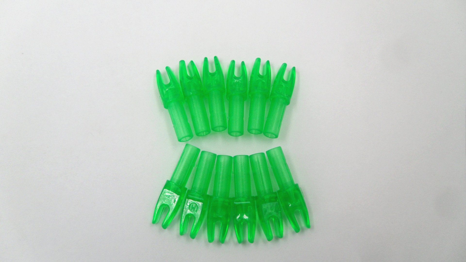 PA 30pcs Archery Green Arrow Nocks Internal fit Shaft ID 6.0mm Plastic Nock Push-in Nock Hunting Use