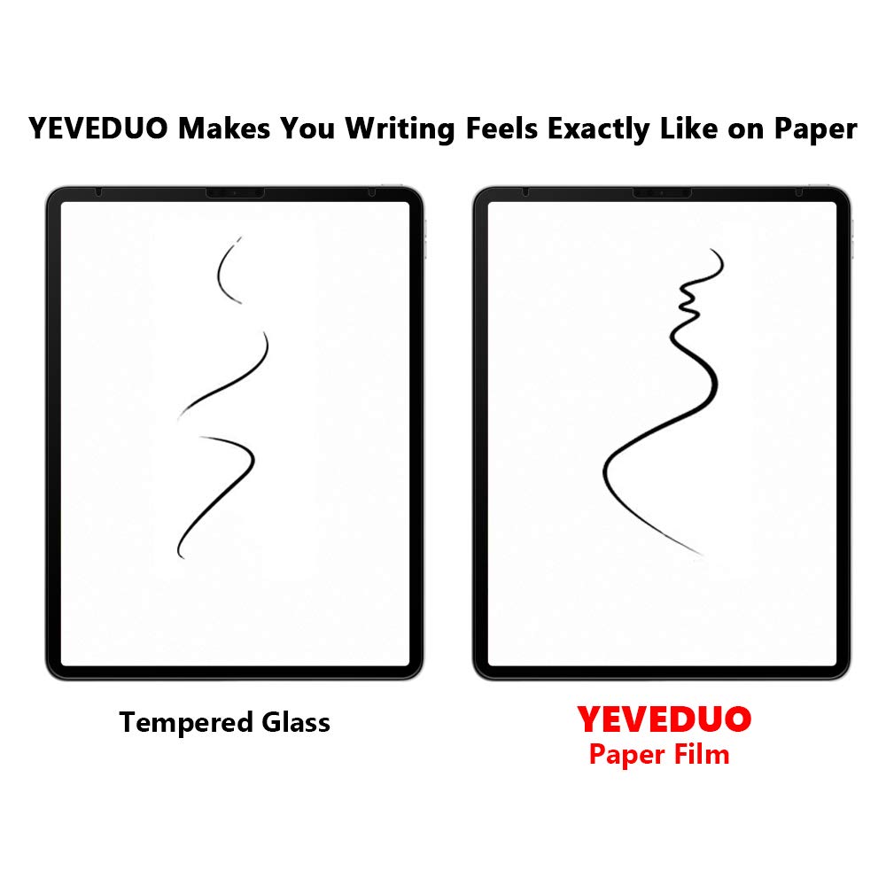 Removable Paper Feels Texture for iPad Air 4 (10.9 inch, 2020) / iPad Pro 11 inch Screen Protector(2021, 2020 & 2018 Models), Reusable iPad pro 11 Matte PET Film Draw/Write/Sketch/Feel Like on Paper