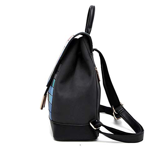 XJJZS Geometric Handbag Luminous Women Bag Purses Flash Purse and Handbag Tote for Women