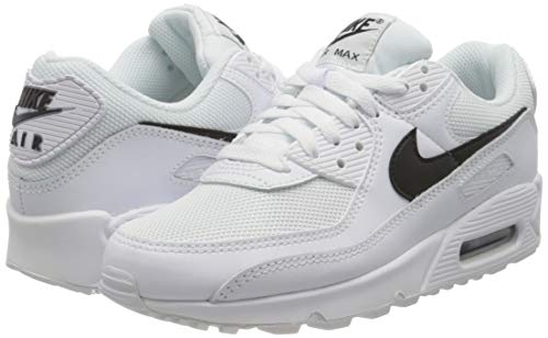 Nike Air Max 90 Womens White/Black/White Running Shoes CQ2560 101 size 9 US
