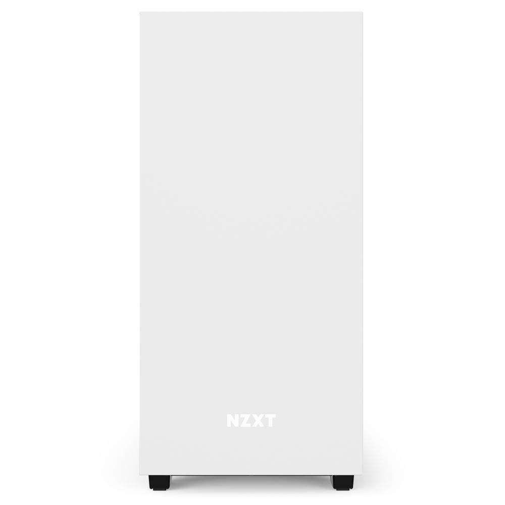 NZXT H510 - CA-H510B-W1 - Compact ATX Mid-Tower PC Gaming Case - Front I/O USB Type-C Port - Tempered Glass Side Panel - Cable Management System - Water-Cooling Ready - White/Black