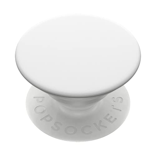 PopSockets: Phone Grip with Expanding Kickstand, Pop Socket for Phone - White