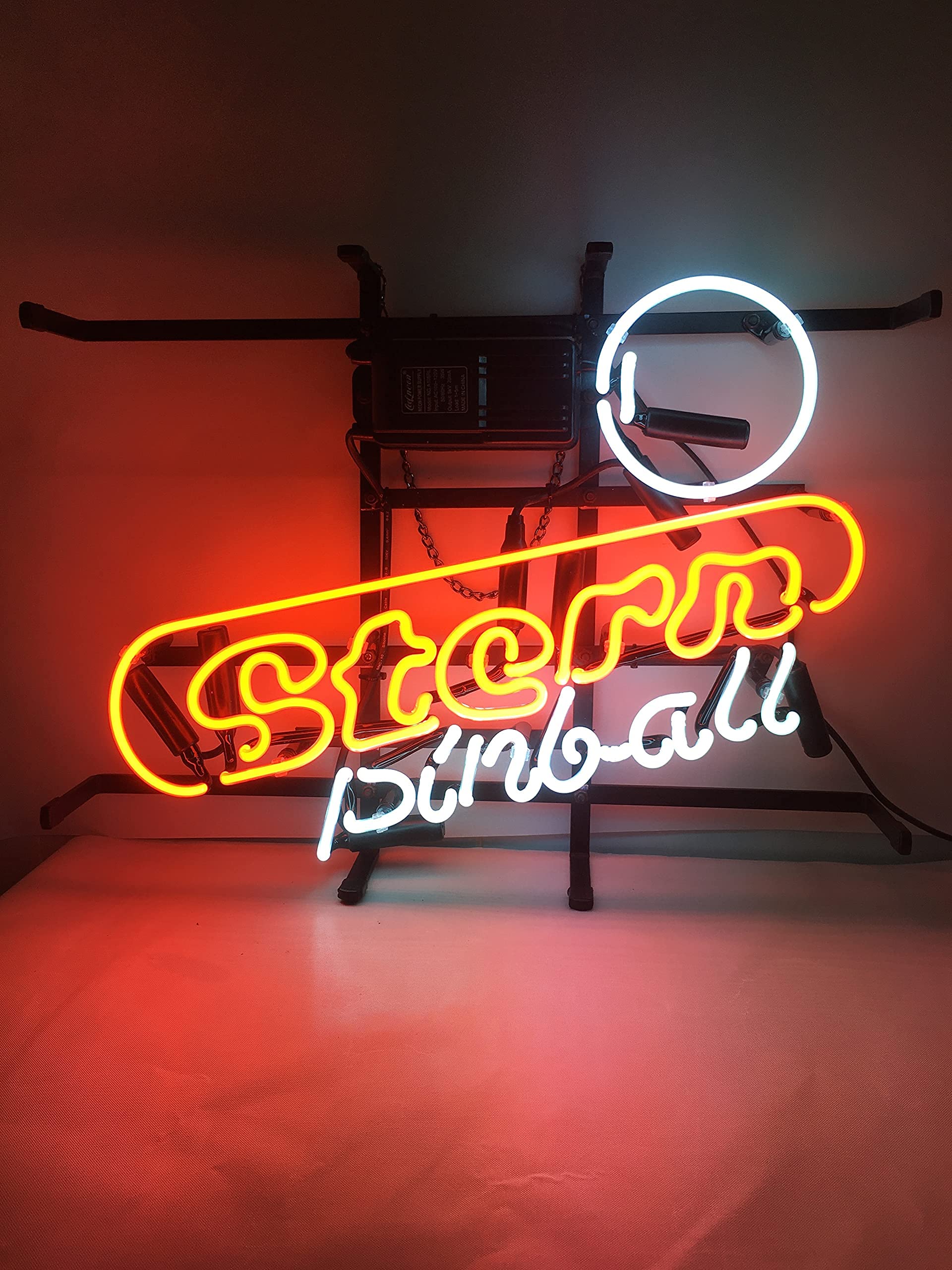 Neon Signs Gift Stern Pinball Real Glass Beer Bar Pub Recreation Room Game Room Wall Window Decoration
