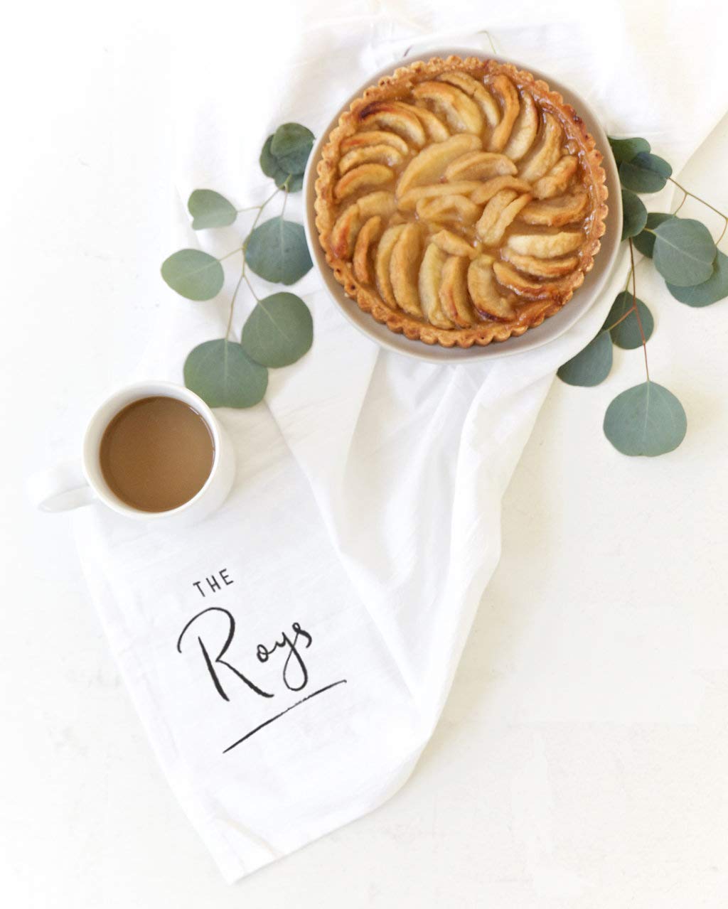 The Cotton & Canvas Co. Personalized The Williams Soft and Absorbent Kitchen Tea Towel, Flour Sack Towel and Dish Cloth